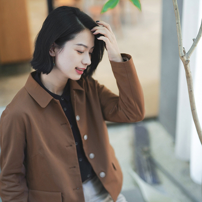 好打理文艺短外套风衣上衣