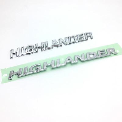 15-18年款广汽丰田汉兰达车标HIGHLANDER英文字母标志 后尾箱贴标