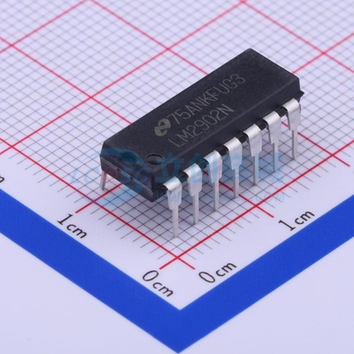 运算放大器 LM2902N/NOPB PDIP-14 TI/德州 电子元件配单原装正品