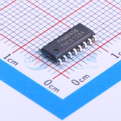 音频功率放大器 PAM8406DR SOIC-16 DIODES(美台) 电子元器件配单