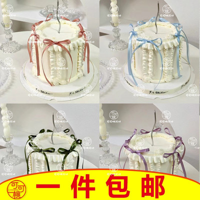 蝴蝶结蛋糕装饰芭蕾风丝带涤纶带