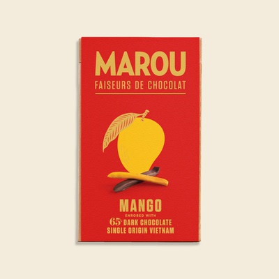 直邮Marou黑巧克力芒果干