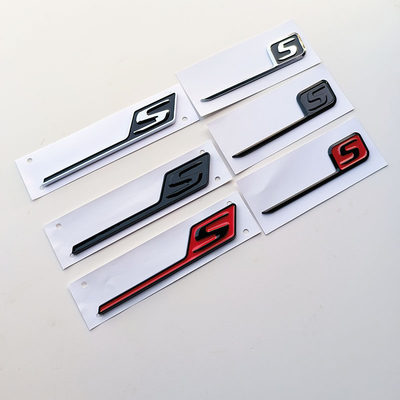 适用新老款奔驰AMG后车标GTS A45S CLA45S GLC63S E63S改装尾标贴