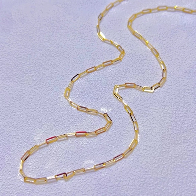 【经典卡链】18K金卡家链时尚百搭颈链长45cm