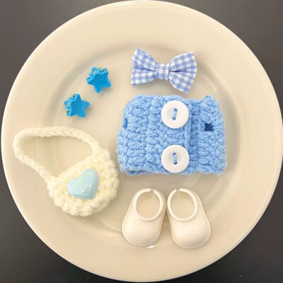 适用哭娃Crybaby vacation搪胶毛绒衣服娃衣套装连衣裙套装裙子