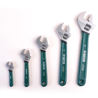 世达工具多功能粘塑柄活动扳手12寸6寸大开口工业级活络扳手47252