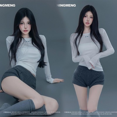 影楼新款格雷系灰色高级感纯欲风写真韩系个人肖像私房艺术照服装