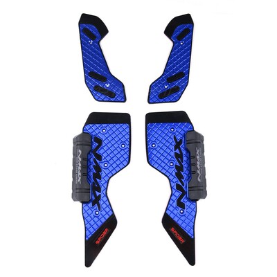 适用雅马哈nmax155 20-23改装脚踏CNC铝合金踏板 TCS通用防滑脚垫