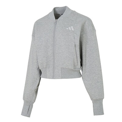 正品Adidas/阿迪达斯秋季新款女子短款运动休闲夹克外套IY6833