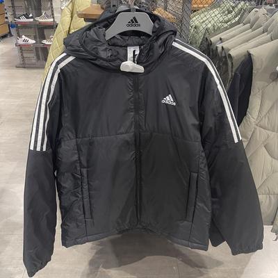 Adidas/阿迪达斯男子冬季户外休休闲运动防风保暖连帽棉服 KF6755