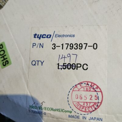 3-179397-0 Tyco/AMP 30Pin 0.8mm 板对板连接器母头银脚深圳仓储