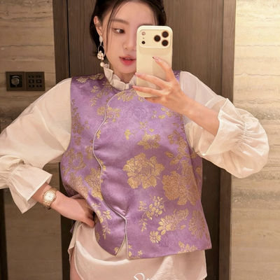 玥儿26年早春设计感优雅气质显瘦马甲xx8784