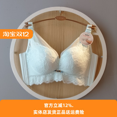 蕾丝文胸无聚拢收副乳透气防下垂