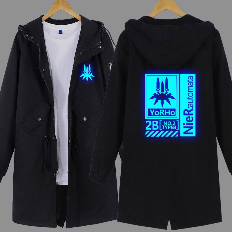 2024夜光尼尔机械纪元外套动漫周边衣服尤尔哈2B小姐姐二次元中长
