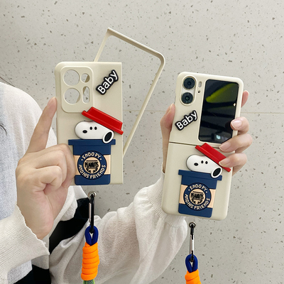 OPPOFindN2flip硬壳立体史努比