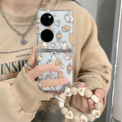 OPPOP50pocket硬壳可爱秋田犬