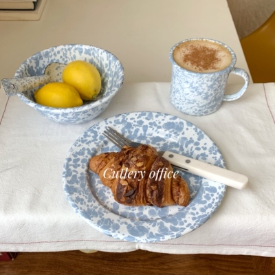 韩国泼墨麦片碗平盘博主同款