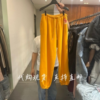 韩代GARMENT韩国东大门2026秋冬女装新款时尚松紧腰加绒休闲卫裤
