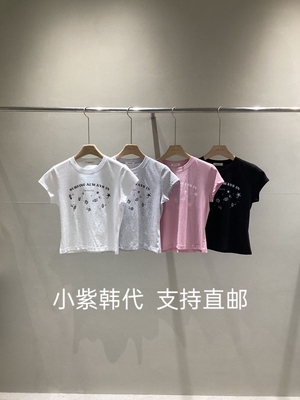 NEAR LEAP韩国东大门代购26春夏卡通印花纯棉休闲短袖t恤女