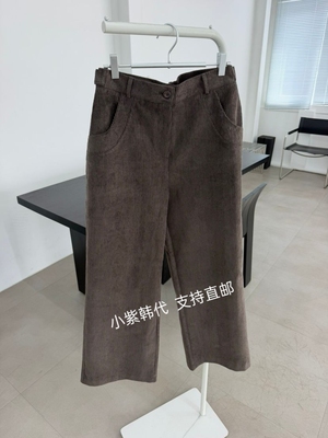 韩代包邮 GLITTER 东大门2026秋冬新款时尚百搭显瘦直筒休闲裤女