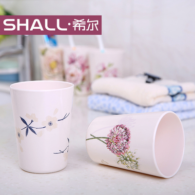 希尔家用漱口杯创意水杯牙缸杯牙刷杯卫浴刷牙杯情侣杯子欧式口杯