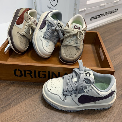 61027儿童低帮板鞋2026新款男童软底百搭运动鞋韩版女童休闲单鞋