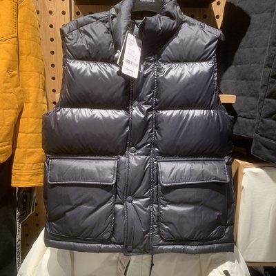 马甲羽绒服黑色男款冬款