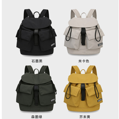 旅游双肩包女设计感小众潮牌