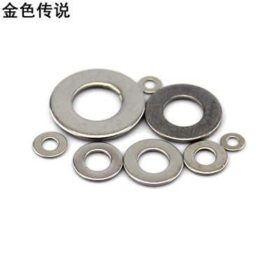 不锈钢垫片垫圈金属圆形平垫片环形五金螺丝介子M2M3M4M5M6M8M10