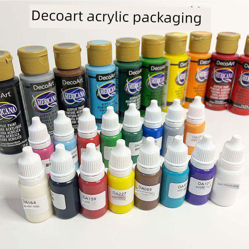 Da美国进口Decoart丙烯包装颜料10ml人物Bjd绘画娃娃着色艺术用品