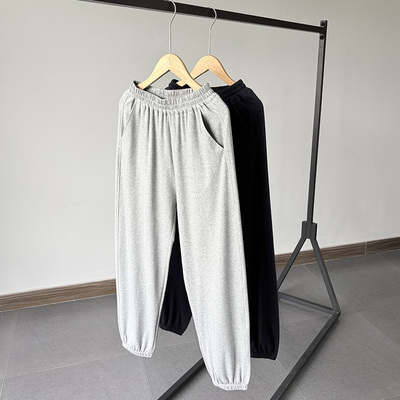 一等童品130-190夏季针织防蚊裤男童牛仔裤宽松休闲学生长裤子