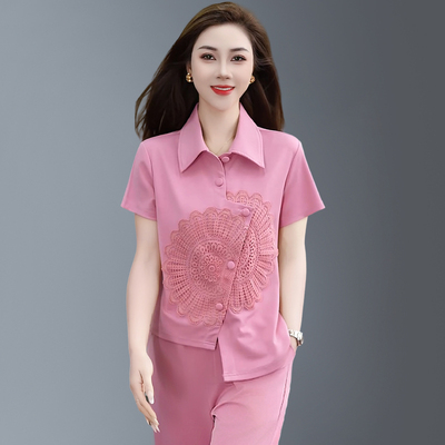 休闲时尚套装女春夏2025新款爆款轻奢高级感超火裤子两件套运动服