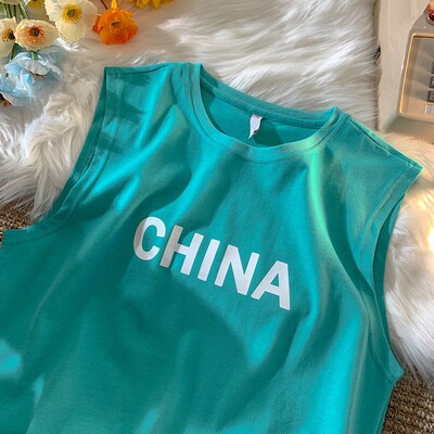 潮牌日系夏装新款坎肩汗背心男士潮流ins火影宽松bf运动无袖t恤潮