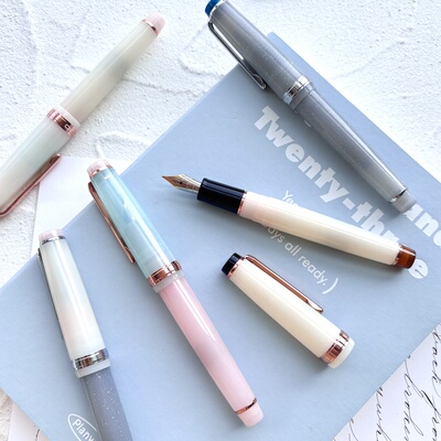 金豪82钢笔半透明哈基咪系列三花布偶猫硬笔书法练字用拼色君子剑