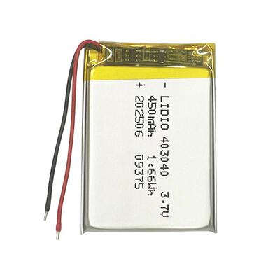 LIDIO 3.7v 450mAh 足容量A品质聚合物锂电池 403040小体积带保护