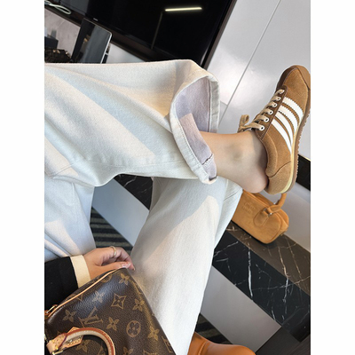 镇店白牛！~浅色窄版阔腿牛仔裤