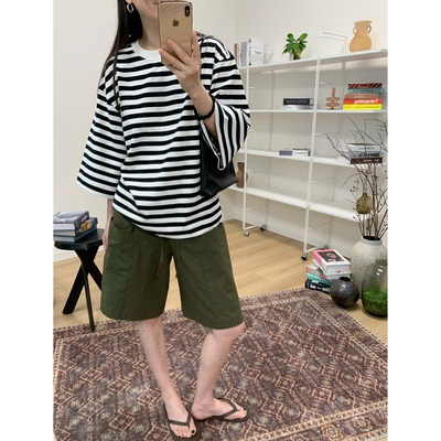 MKDesign 夏季新品 条纹T恤
