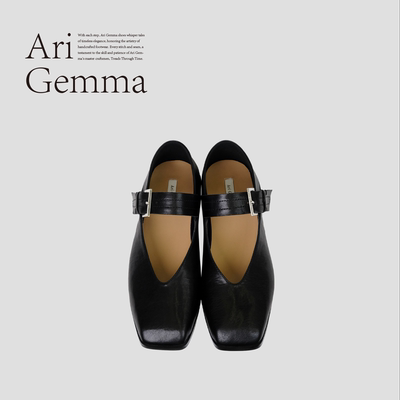 Ari Gemma｜画家·水洗植鞣头层牛皮复古感气质玛丽珍