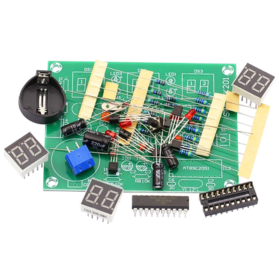 单片机6位数字钟套件散件DIY模块