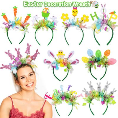 6/12pcs Easer Headband Rabbi Egg Carro Headband Fesival Pary