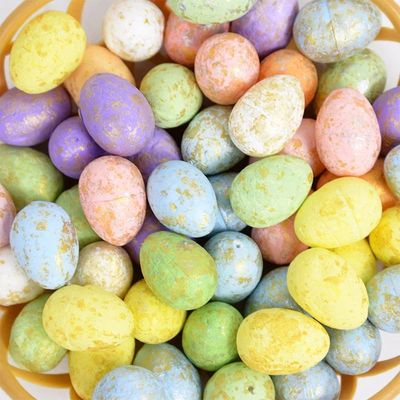 50Pcs Mini Easter Foam Egg DIY Handmade Craft Painted  Bird
