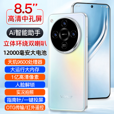 【新品上市 官方正品】viipoo大内存1亿像素高清大屏12000毫安大电池超长待机游戏双大喇叭AI全网通智能手机
