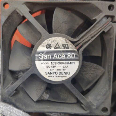 三洋 SAN ACE 80 109R0848K402 DC 48V 0.1A 8厘米变频器散热风扇