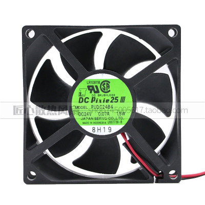 SERVO PUDC24B4 24V 0.07A 1.5W 8CM 8025 伺服 变频器 散热风扇