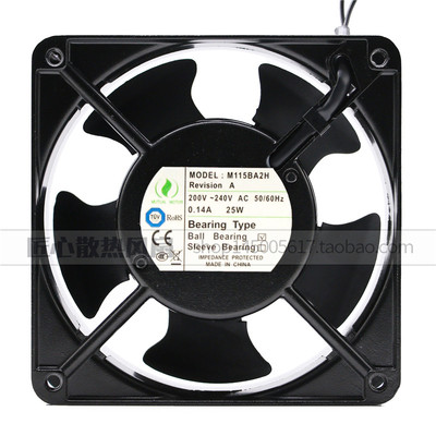 原装MUTUAL MOTOR M115BA2H M115BA1H金属风扇H 12CM 200/240V