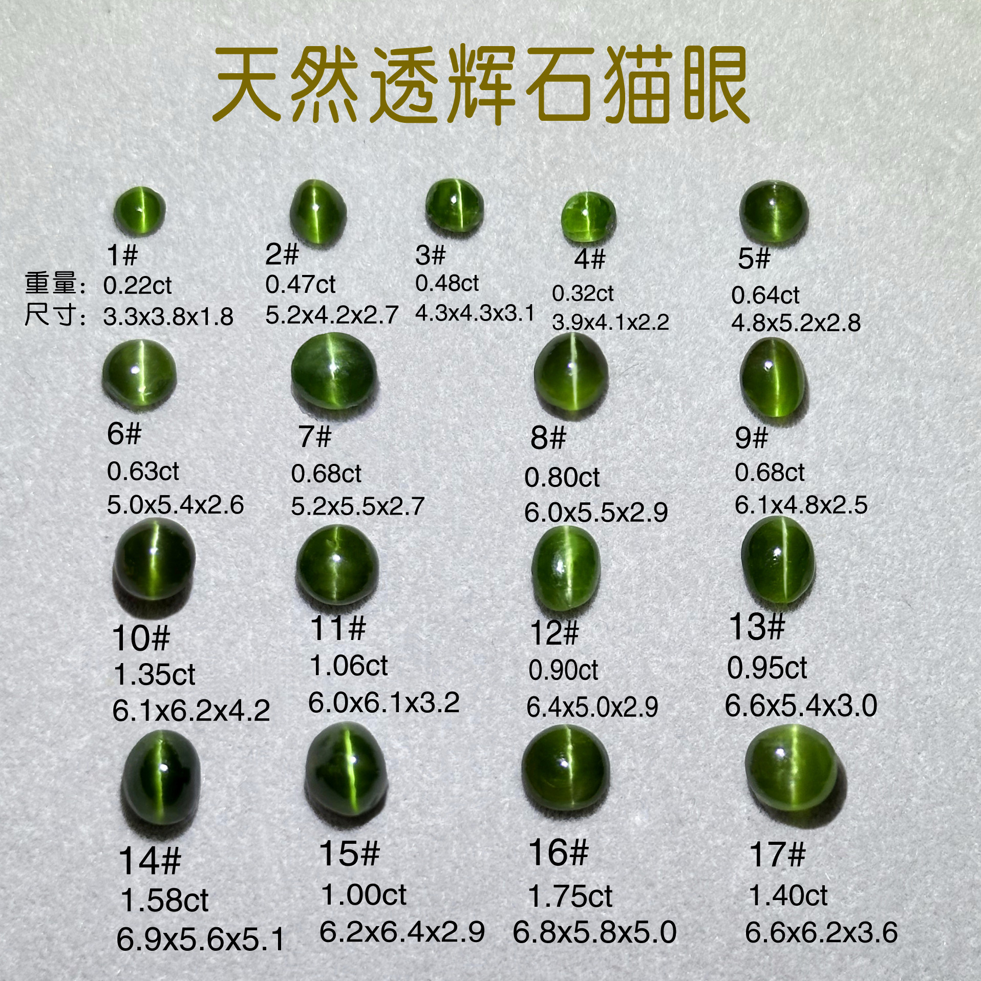 TH2透辉石猫眼裸石镶嵌耳钉耳坠戒面吊坠彩色宝石奇石收藏新品