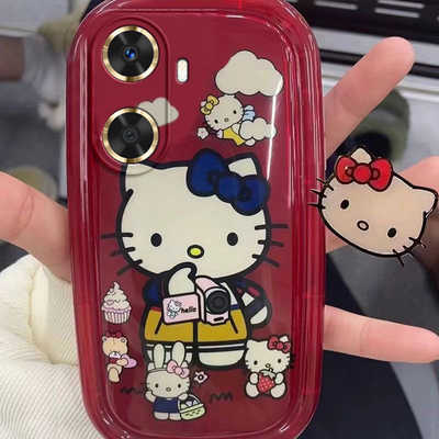 肥皂壳realme真我gtneo5se手机壳gtneo5透明GT5气囊男女款高级感全包防摔硅胶软壳套气垫保护套凯蒂猫KT猫