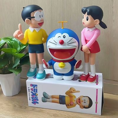 大号动漫哆啦A梦叮当猫大雄静香胖虎胖妹手办潮玩卡通家居摆件