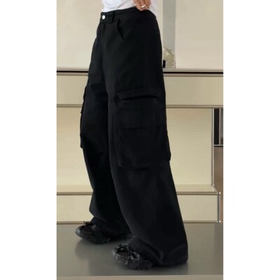 热卖诗歌兰女装2026春款H13082潮流中性风街头休闲裤口袋工装裤女