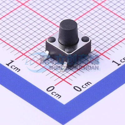 TS-1002S-BR07016 SMD-4P,6x6mm 轻触开关 单刀单掷 圆形按钮 立